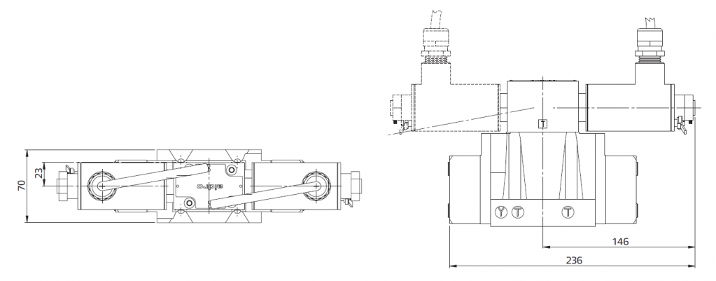 Направляющие гидрораспределители, взрывозащита II 2 GD, EEx d IIC T5 ...